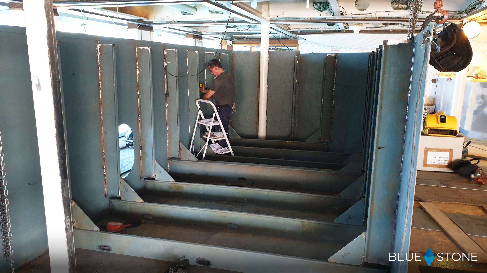 Waterslide installation on board cruise vessels - BlueStone Group